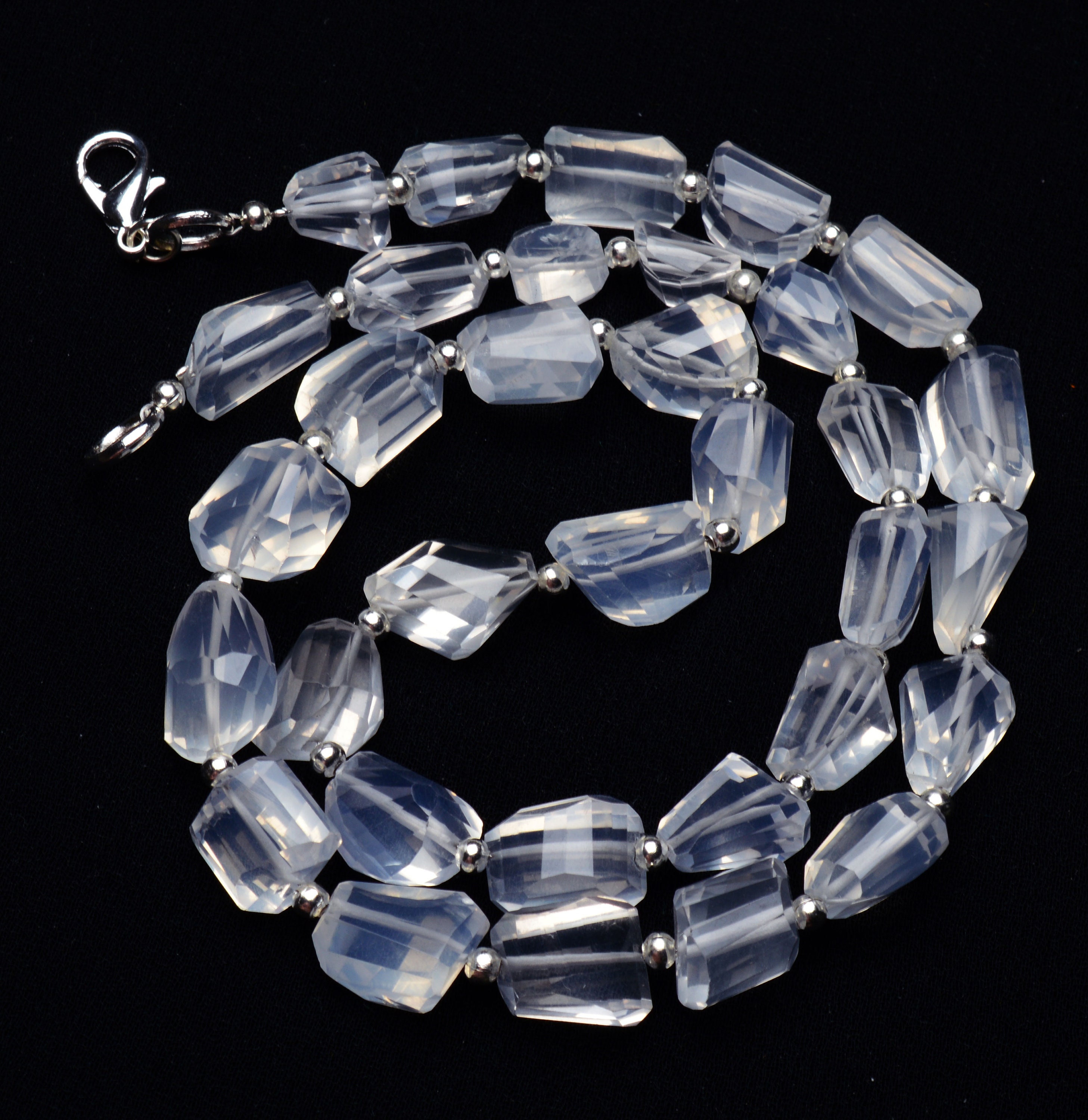 Natural Gemstone Ice Quartz 8 to 11mm Broad and 8 to 13mm - Etsy UK