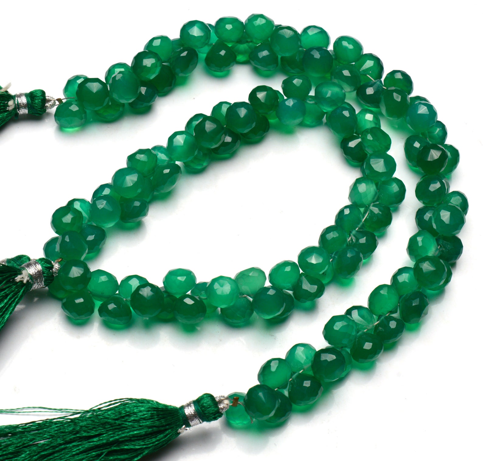 Piedra preciosa natural verde ónix 8MM tamaño aprox facetado - Etsy España