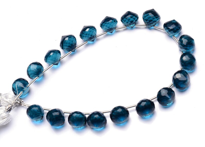 Indicolite Tourmaline Color Hydro Quartz Faceted 9x8mm Approx - Etsy