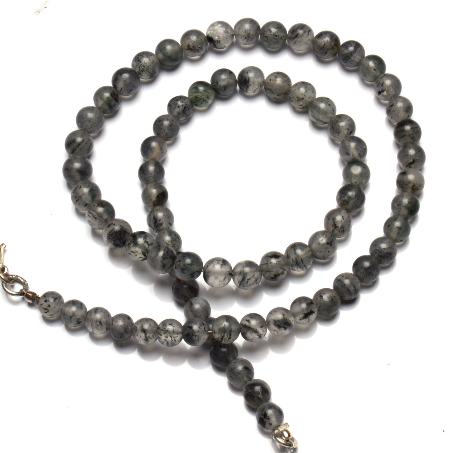 Natural Gemstone Moss Quartz 6 to 7MM Size Smooth Round Beads - Etsy