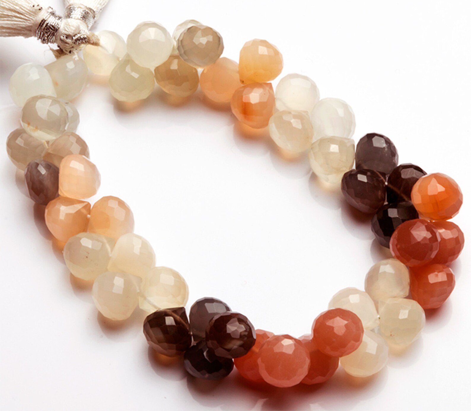 Natural Gemstone Multicolor Moonstone Facet Onion Shape - Etsy