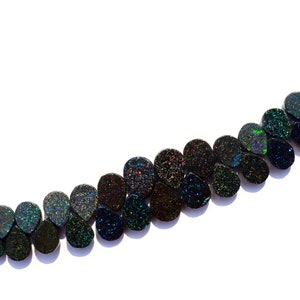 Natural Rare Gem Australian Black Matrix Opal 10x8 to 13x10MM | Etsy