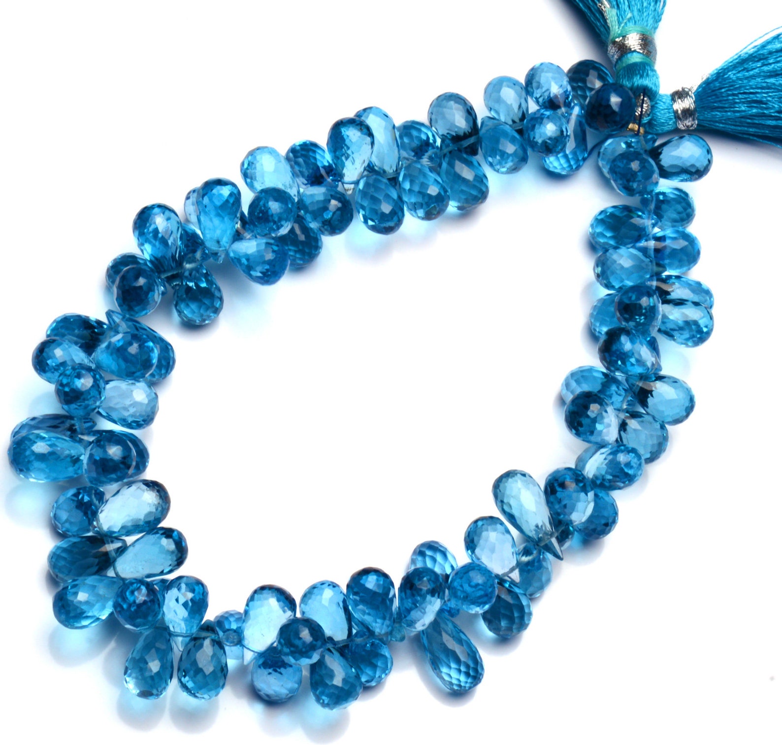 Natural Gemstone Swiss Blue Color Topaz 10x6 to 11x6mm Size - Etsy