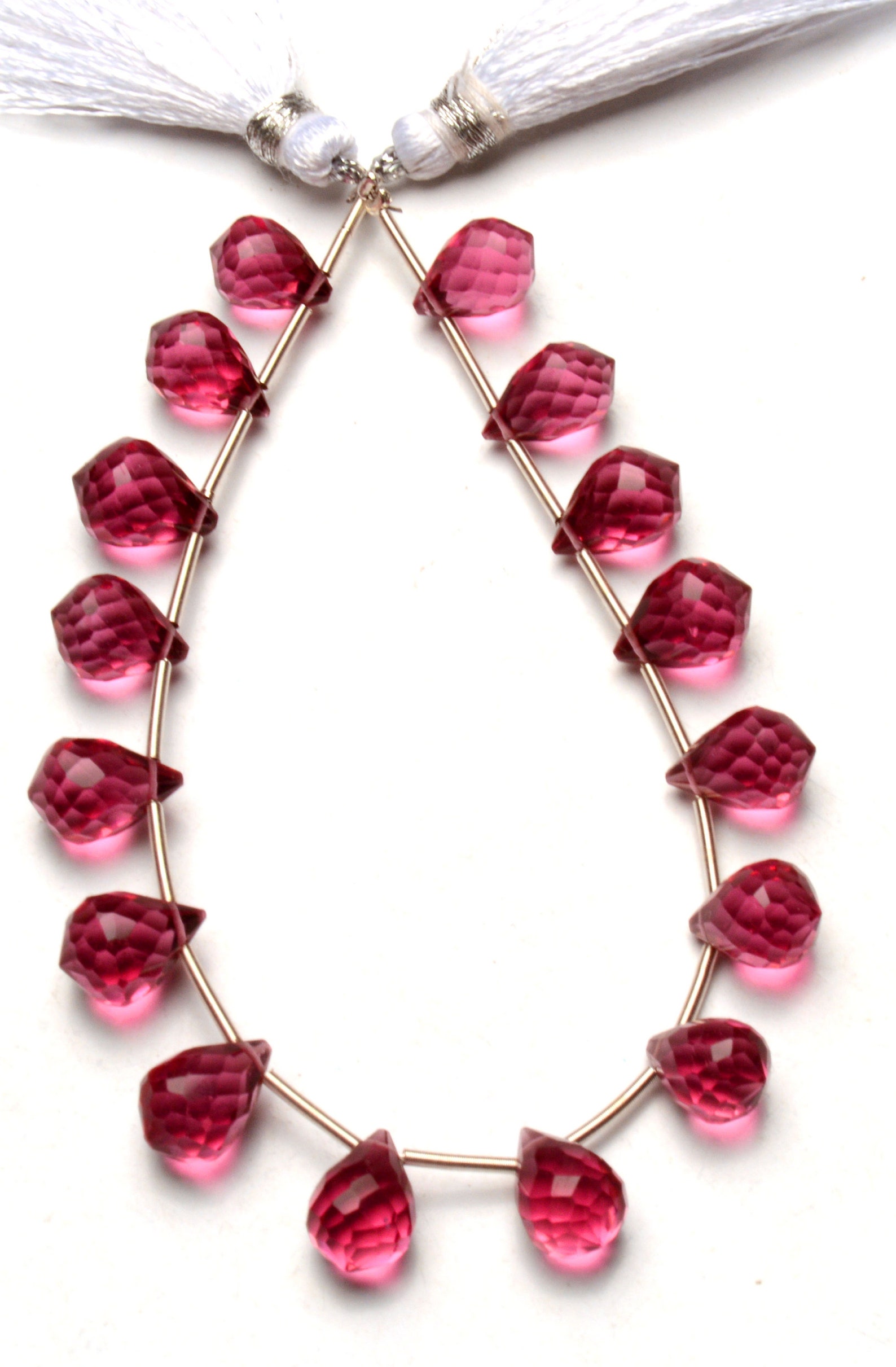 Rubellite Tourmaline Color Hydro Quartz Faceted 10x7 Mm Size Teardrop ...
