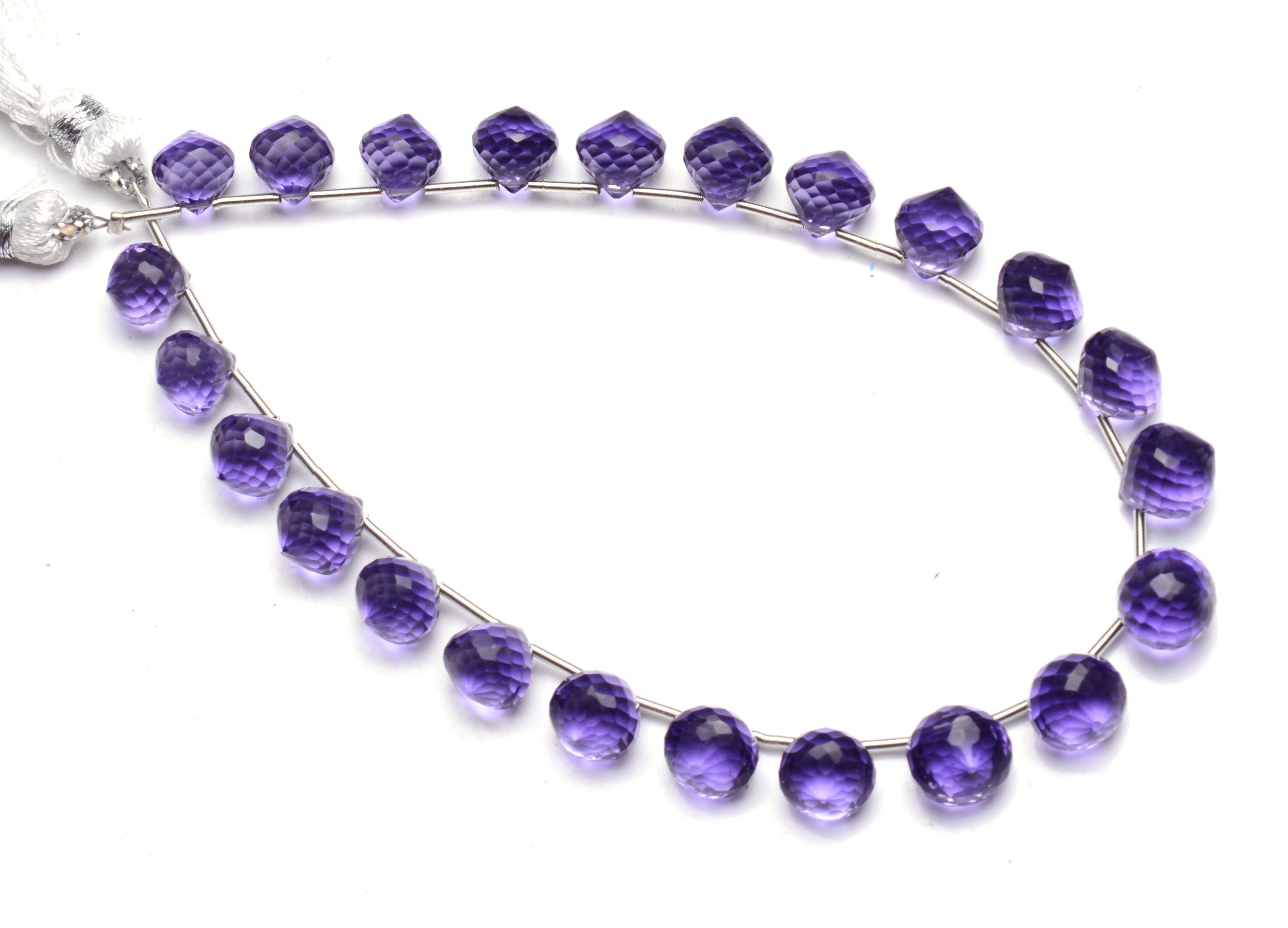 Iolite Color Hydro Quartz Faceted 9x8MM Size Onion Shape | Etsy