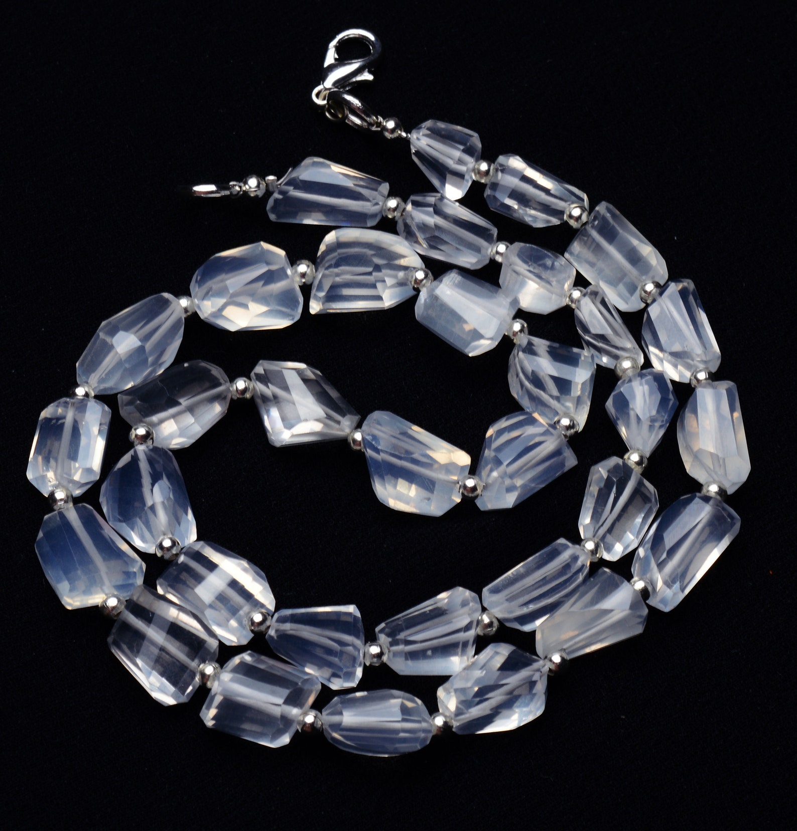 Natural Gemstone Ice Quartz 8 to 11mm Broad and 8 to 13mm - Etsy UK