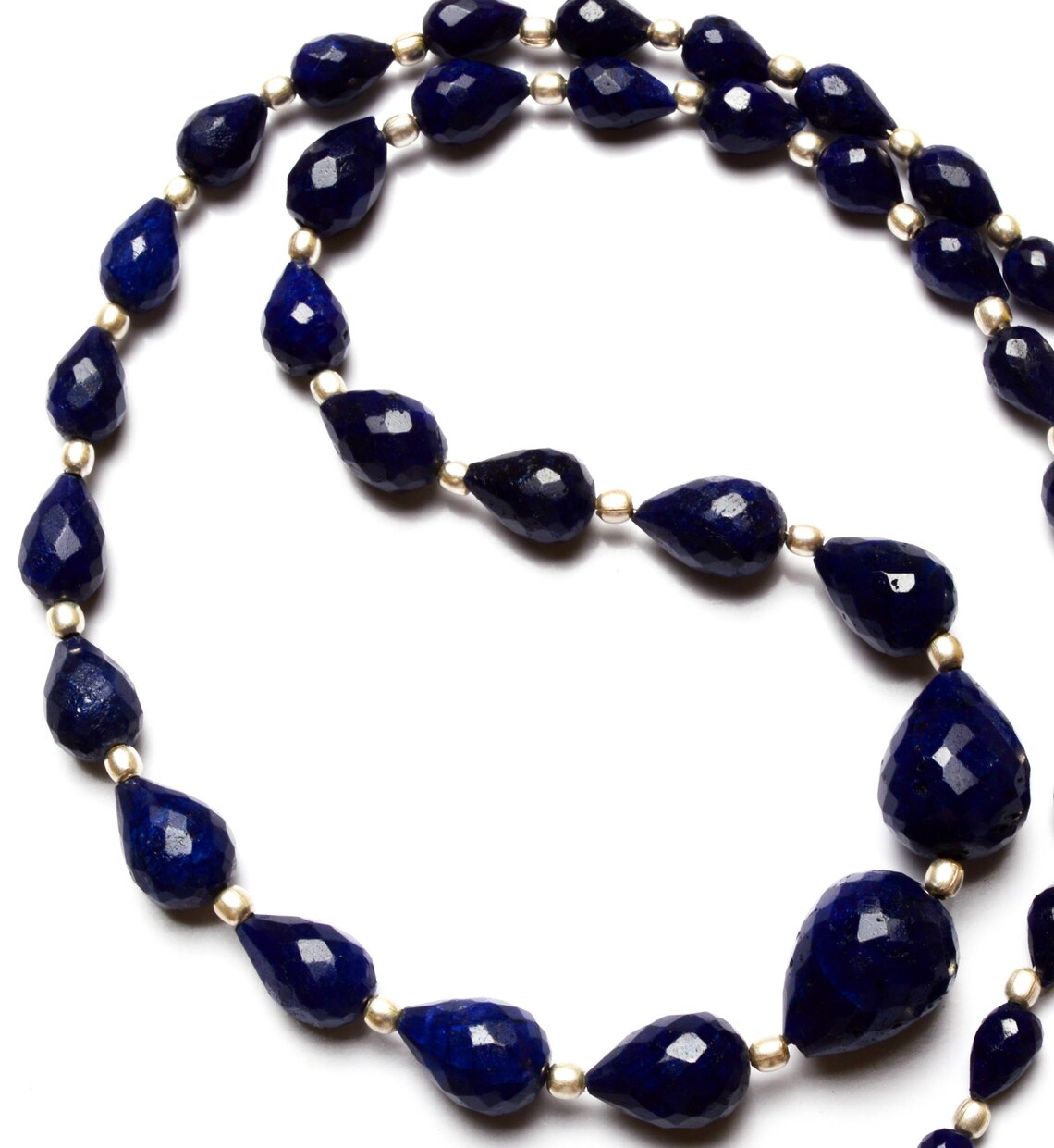 Natural Gemstone Corundum Blue Sapphire Color Faceted Teardrop | Etsy