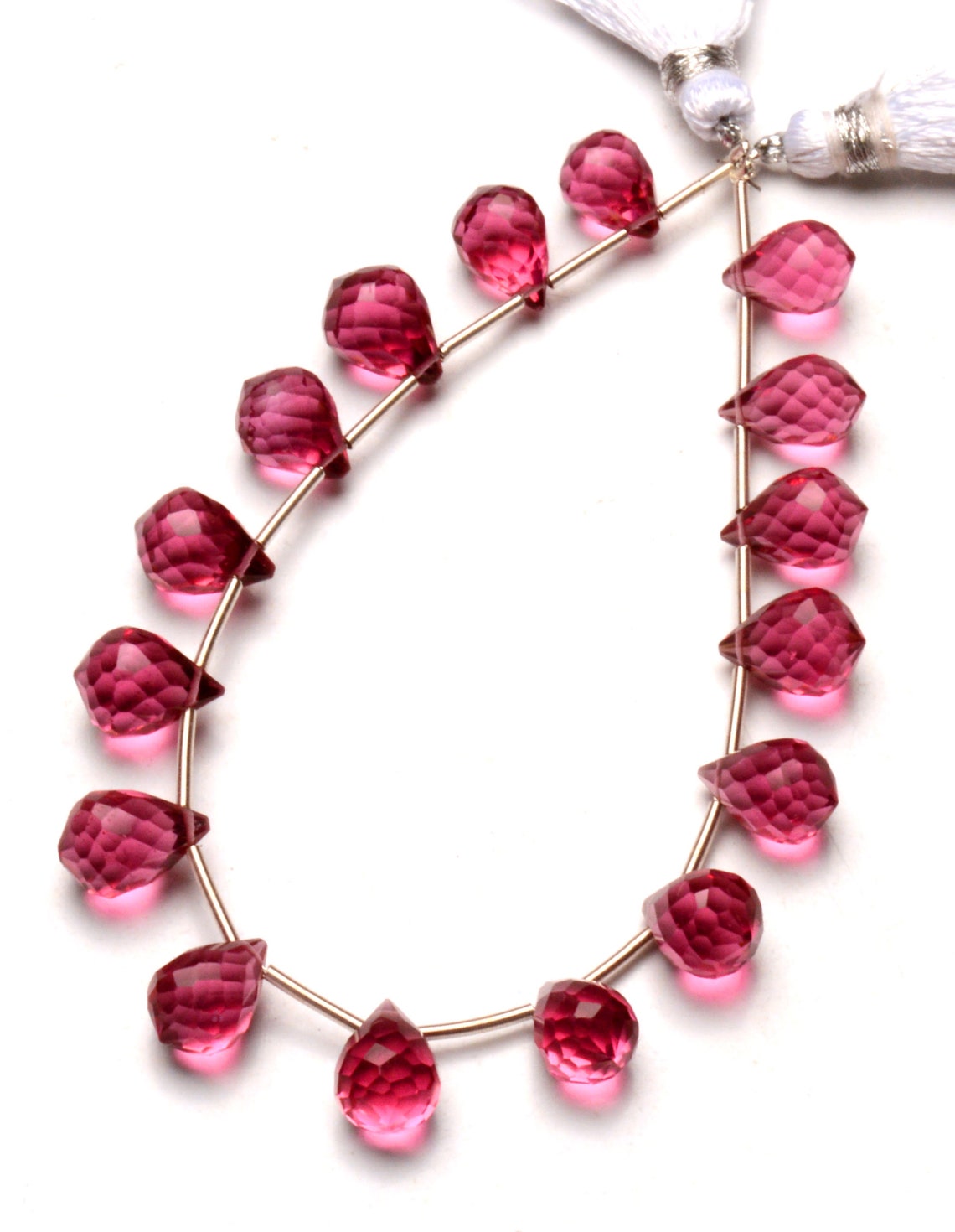 Rubellite Tourmaline Color Hydro Quartz Faceted 10x7 Mm Size Teardrop ...