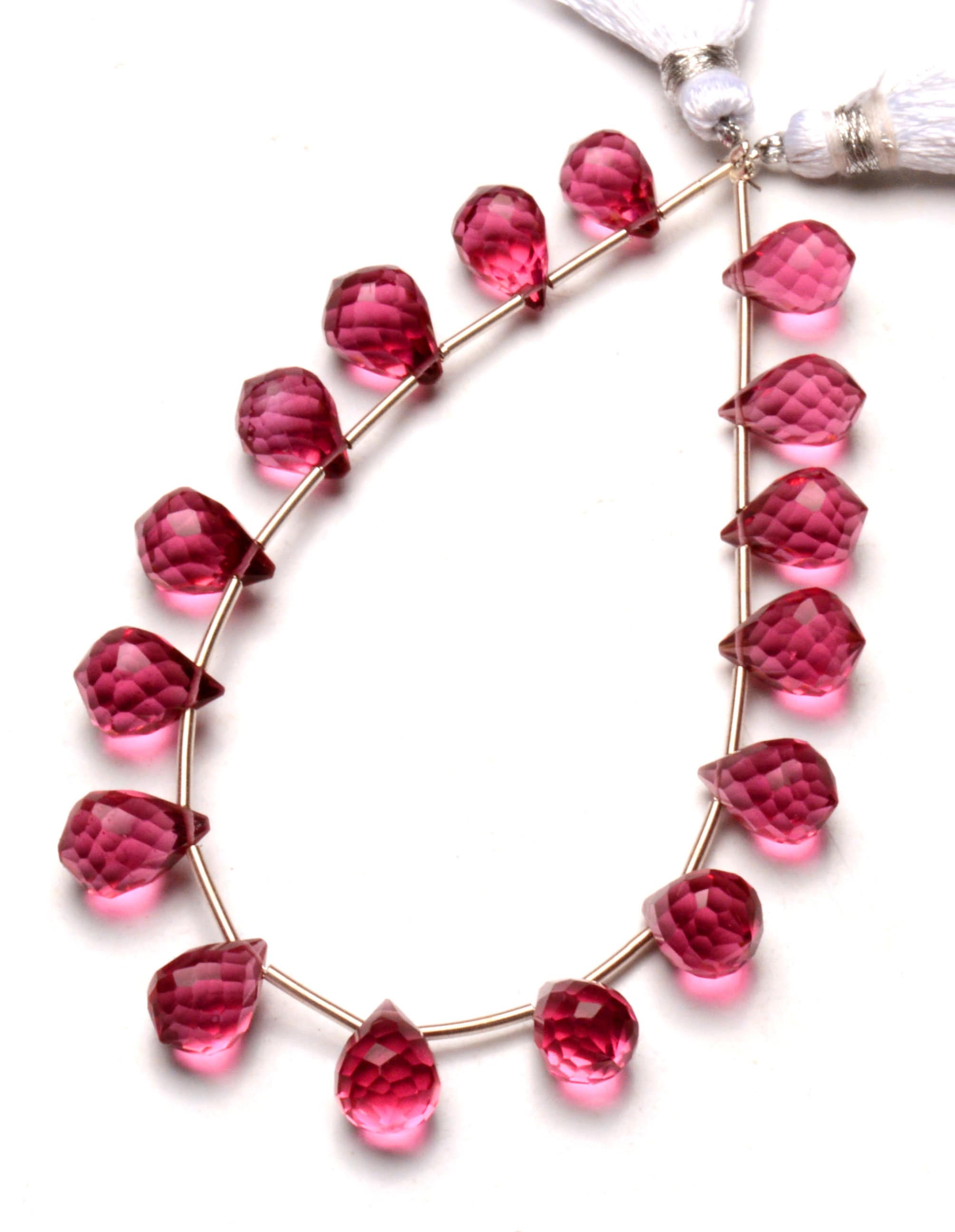 Rubellite Tourmaline Color Hydro Quartz Faceted 10x7 Mm Size Teardrop ...