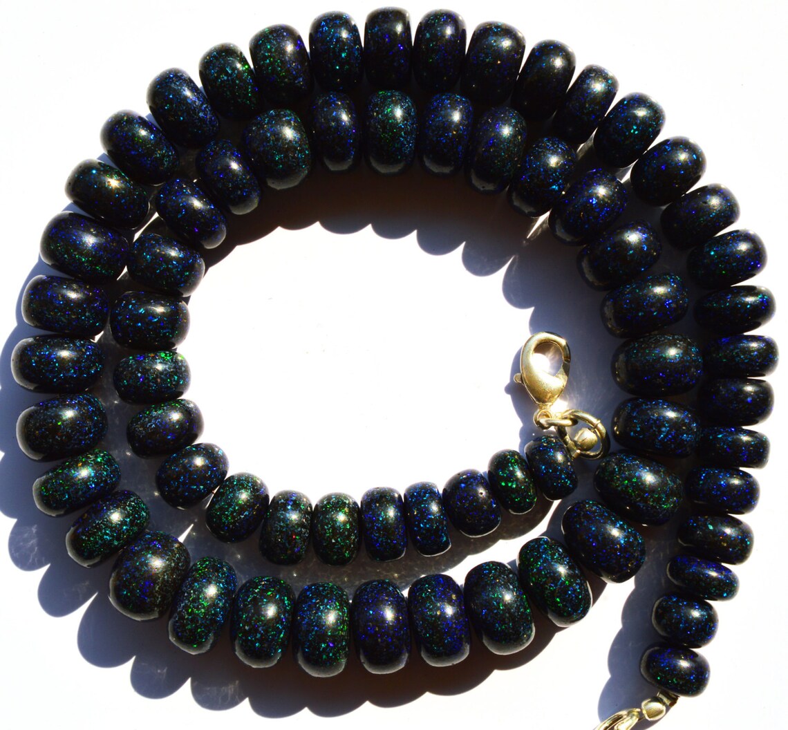 Very Rare Natural Gem Australian Matrix Black Opal Big 8 to | Etsy