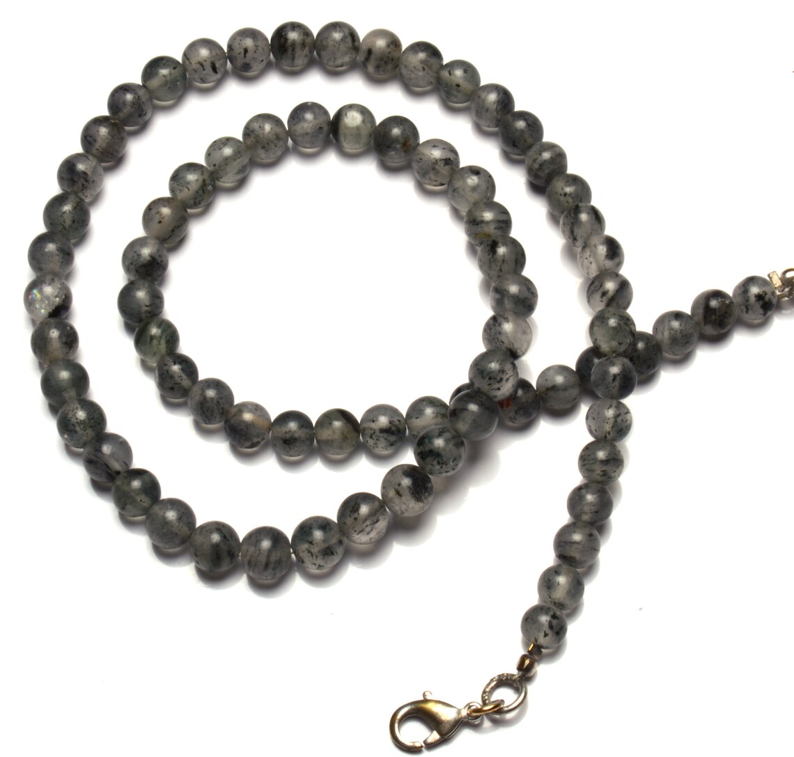 Natural Gemstone Moss Quartz 6 to 7MM Size Smooth Round Beads - Etsy