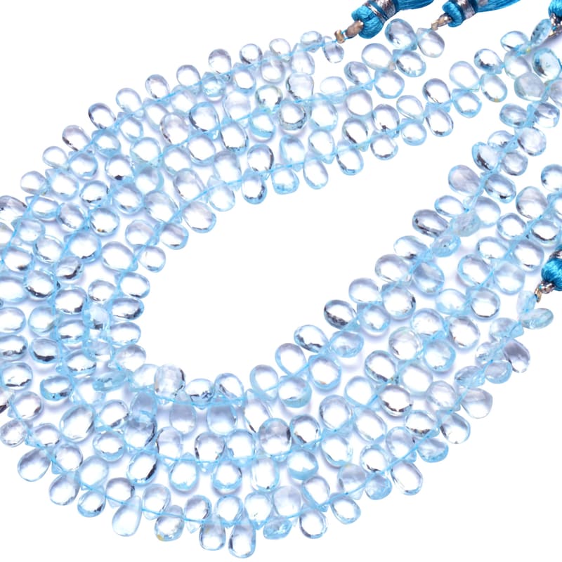 Blue Topaz Briolette - Etsy