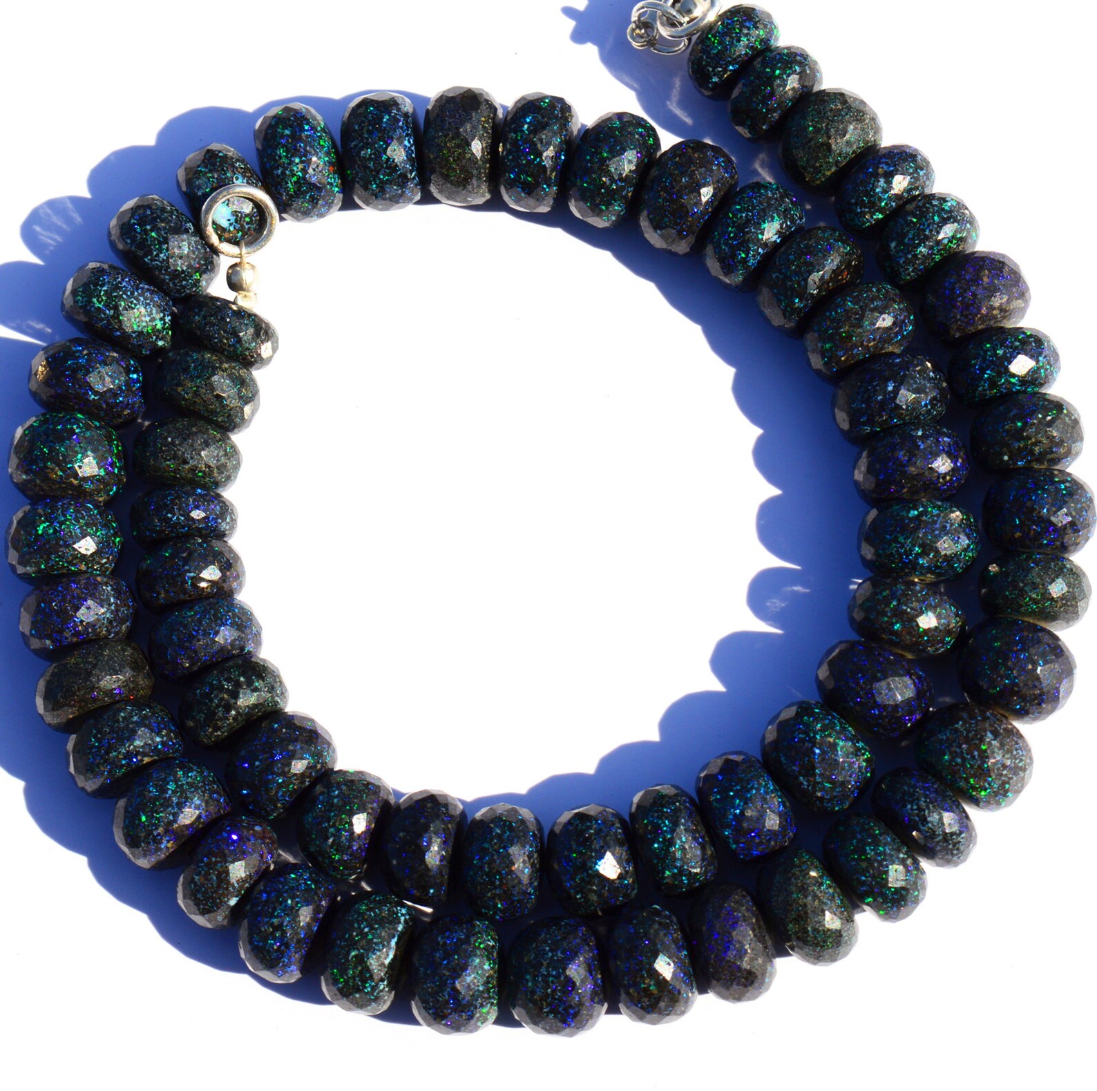 Very Rare Natural Gem Australian Matrix Black Opal Big 10MM | Etsy