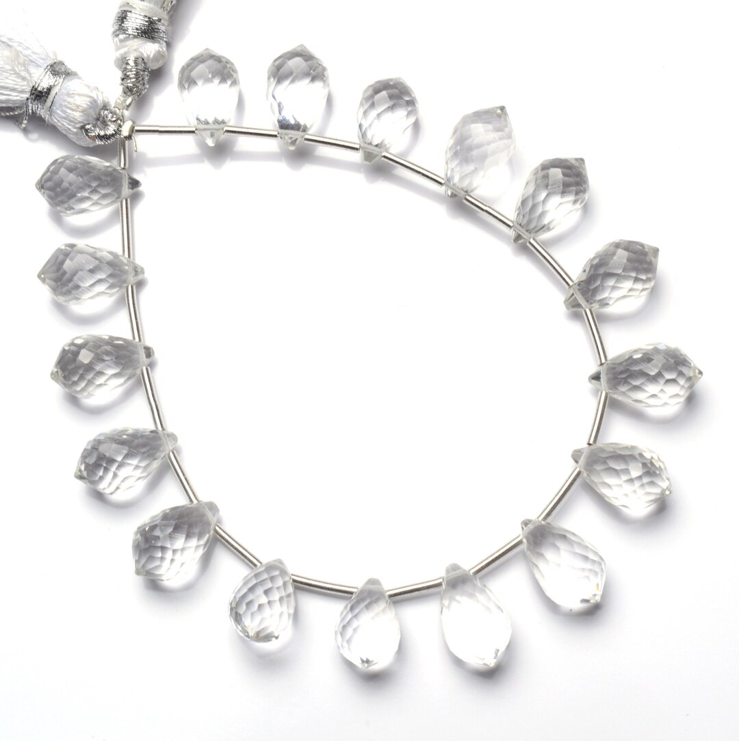 Crystal Gem Color Hydro Quartz Faceted 10x7mm Approx. Teardrop - Etsy