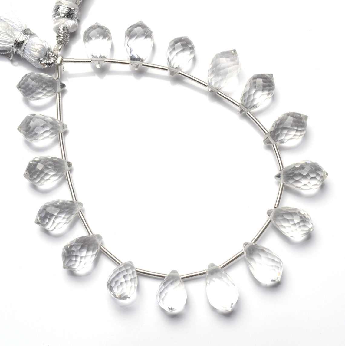 Crystal Gem Color Hydro Quartz Faceted 10x7mm Approx Teardrop | Etsy