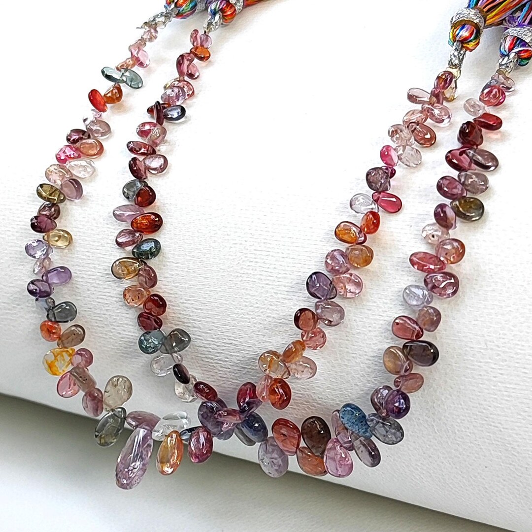 Natural Rainbow Color Spinel Gemstone 5x3 to 9x7 Mm Size Smooth Pear ...