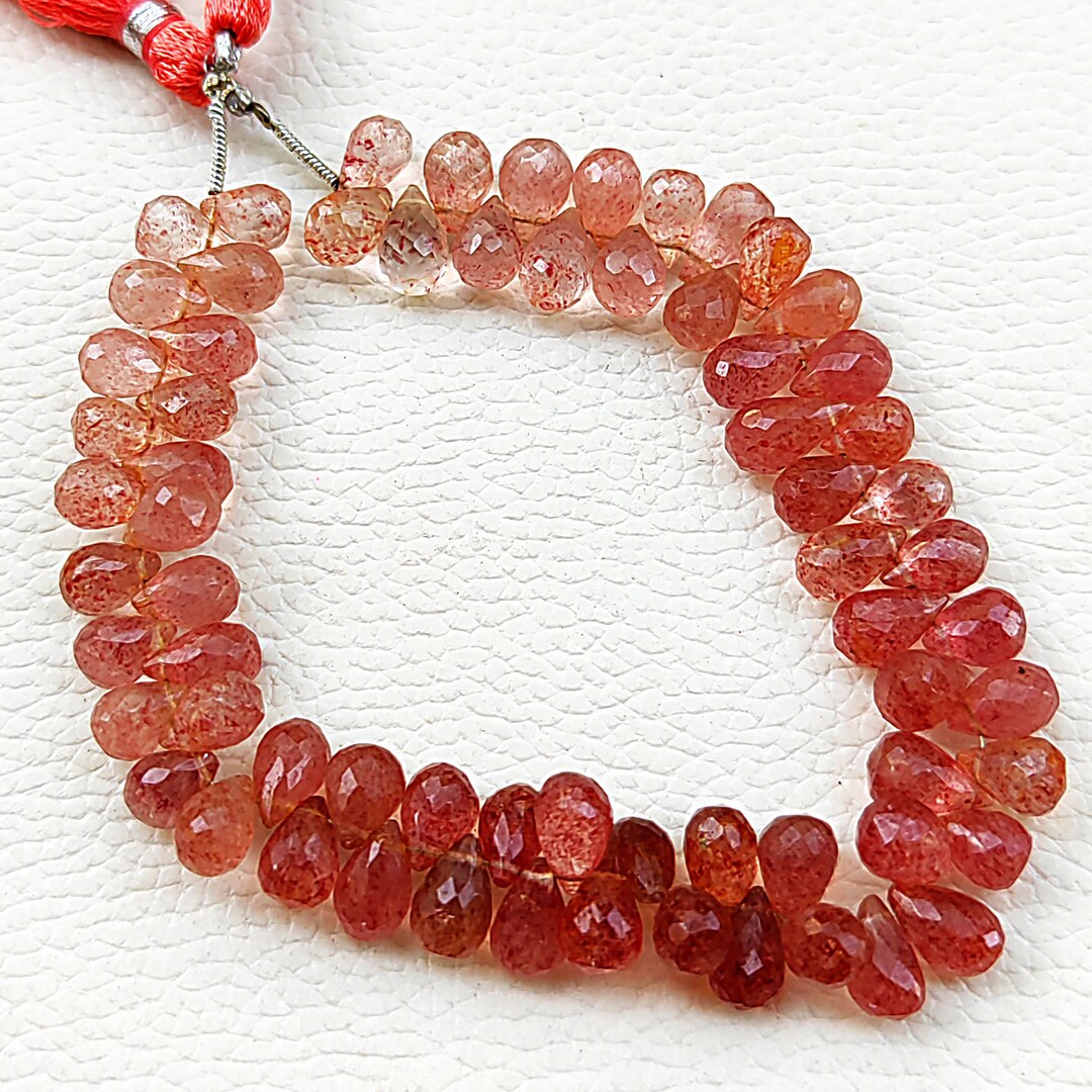 Reserved Natural Strawberry Quartz Pink Gemstone, Multiple Size Faceted ...