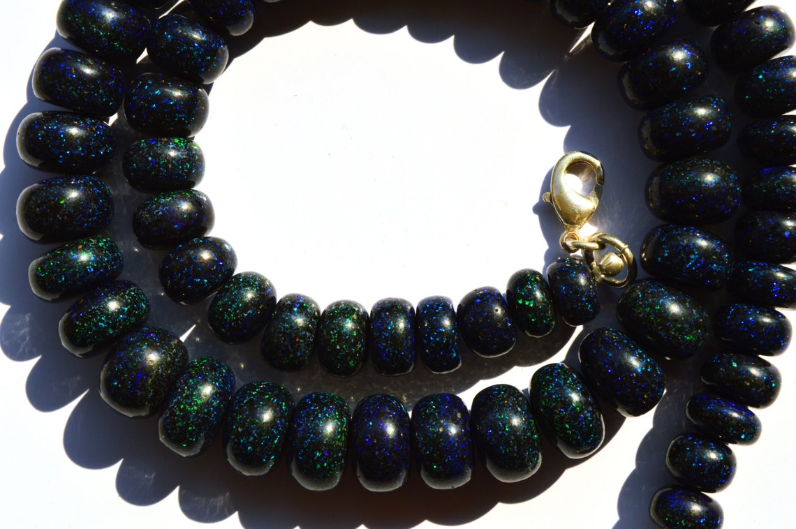 Very Rare Natural Gem Australian Matrix Black Opal Big 8 to | Etsy