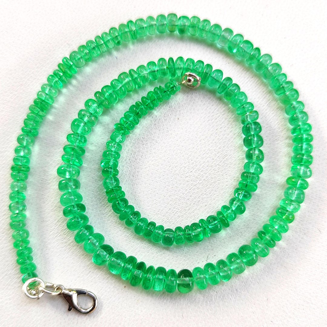 Emerald Green Color Coated Topaz Gemstone 4 to 6 Mm Size Smooth ...