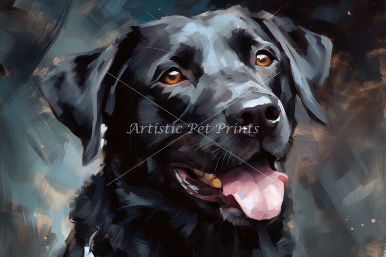 Black Labrador Art - 10 High Quality Jpg's - Digital Download! - Black ...