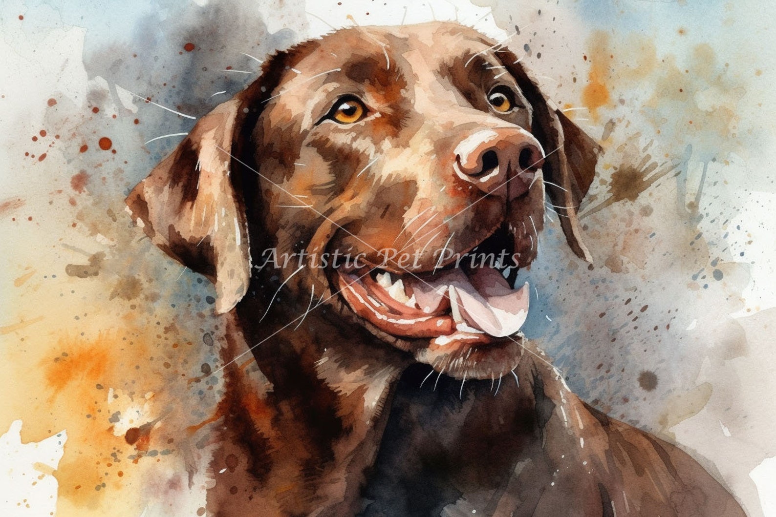 Chocolate Labrador Art - 10 High Quality Jpg's - Digital Download ...