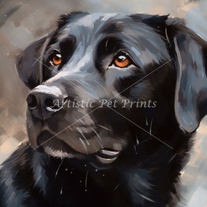 Black Labrador Art - 10 High Quality Jpg's - Digital Download! - Black ...