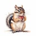 Chipmunk and Heart Clipart - 10 High Quality JPG Images - Digital ...
