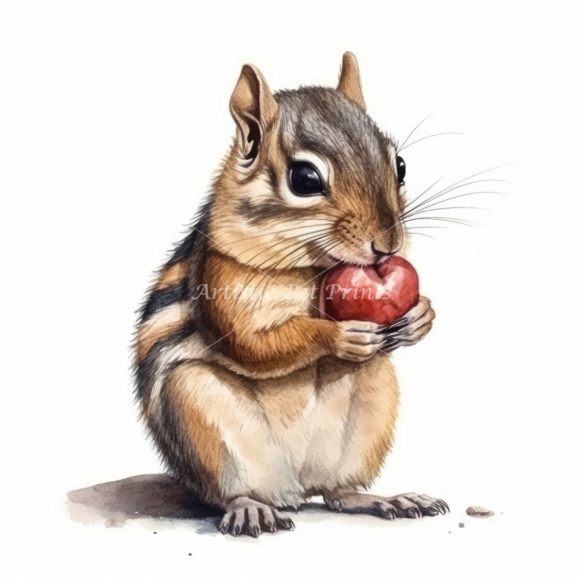 Chipmunk and Heart Clipart - 10 High Quality JPG Images - Digital ...