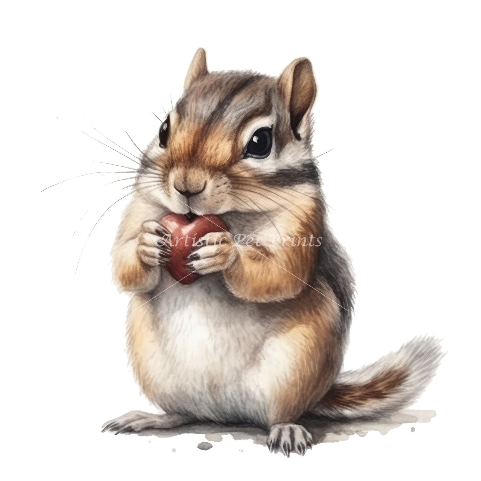 Chipmunk and Heart Clipart - 10 High Quality JPG Images - Digital ...