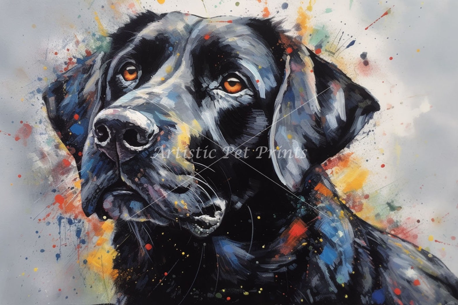 Black Labrador Art - 10 High Quality Jpg's - Digital Download! - Black ...