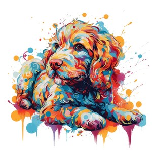 Cockapoo Clipart - 10 High Quality Jpg's - Digital Download! Wall Art ...