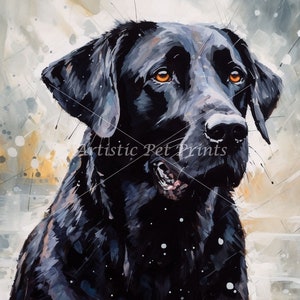 Black Labrador Art - 10 High Quality Jpg's - Digital Download! - Black ...