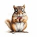 Chipmunk and Heart Clipart - 10 High Quality JPG Images - Digital ...