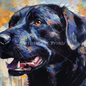 Black Labrador Art - 10 High Quality Jpg's - Digital Download! - Black ...