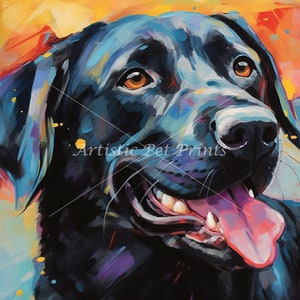 Black Labrador Art - 10 High Quality Jpg's - Digital Download! - Black ...