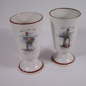 Pair of Pottery Goblet Coffee Cups crafts of Old - Etsy