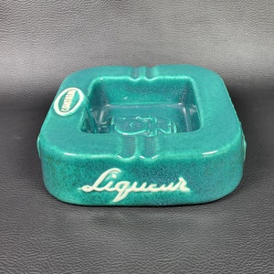 Cointreau Liqueur Green Ashtray French Earthenware Ashrtay by HB ...