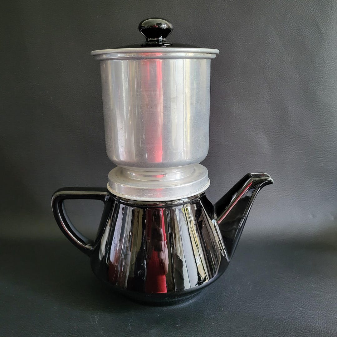 Salam Villeroy Et Boch Black Teapot or Coffee Pot With Aluminum Filter ...