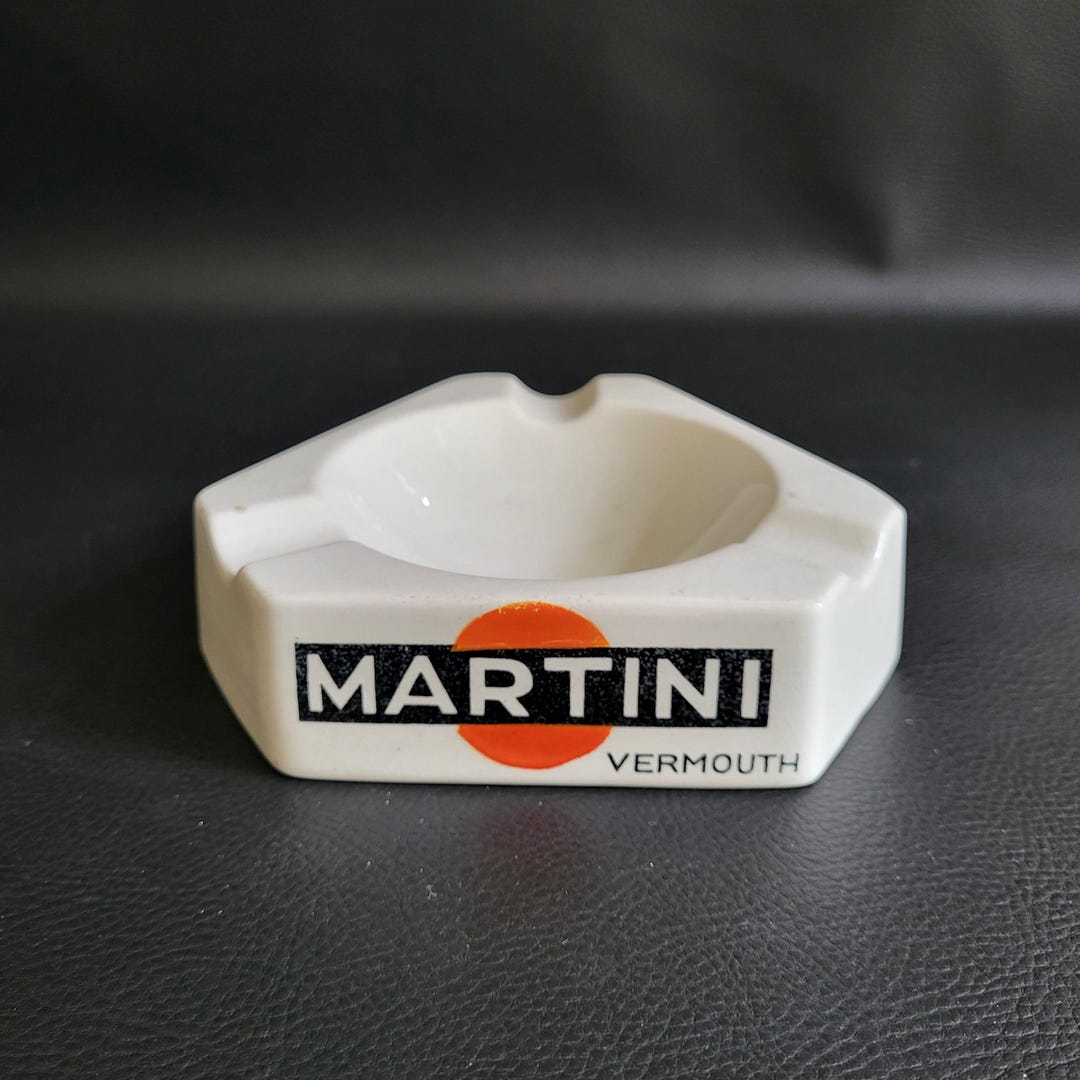 Rare Martini and Rossi Ashtray Sarreguemines Beige Earthenware ...