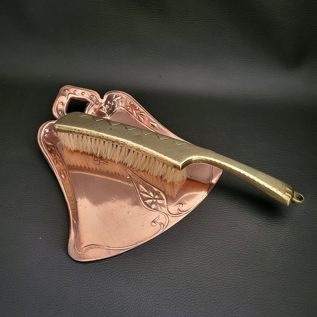 Brass and Copper Crumb Brush and Tray Table Sweeper Crumb Collector ...