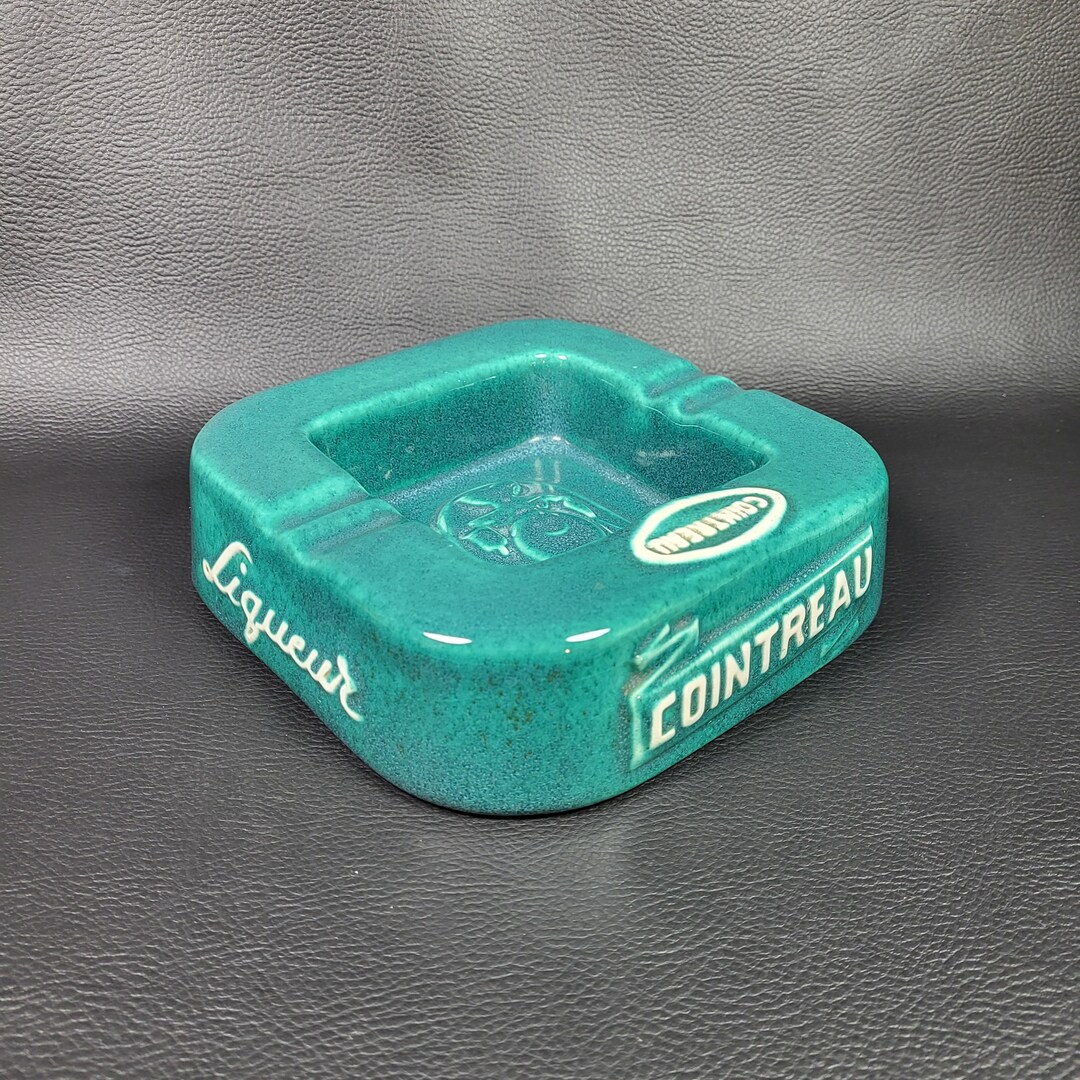 Cointreau Liqueur Green Ashtray French Earthenware Ashrtay by HB ...