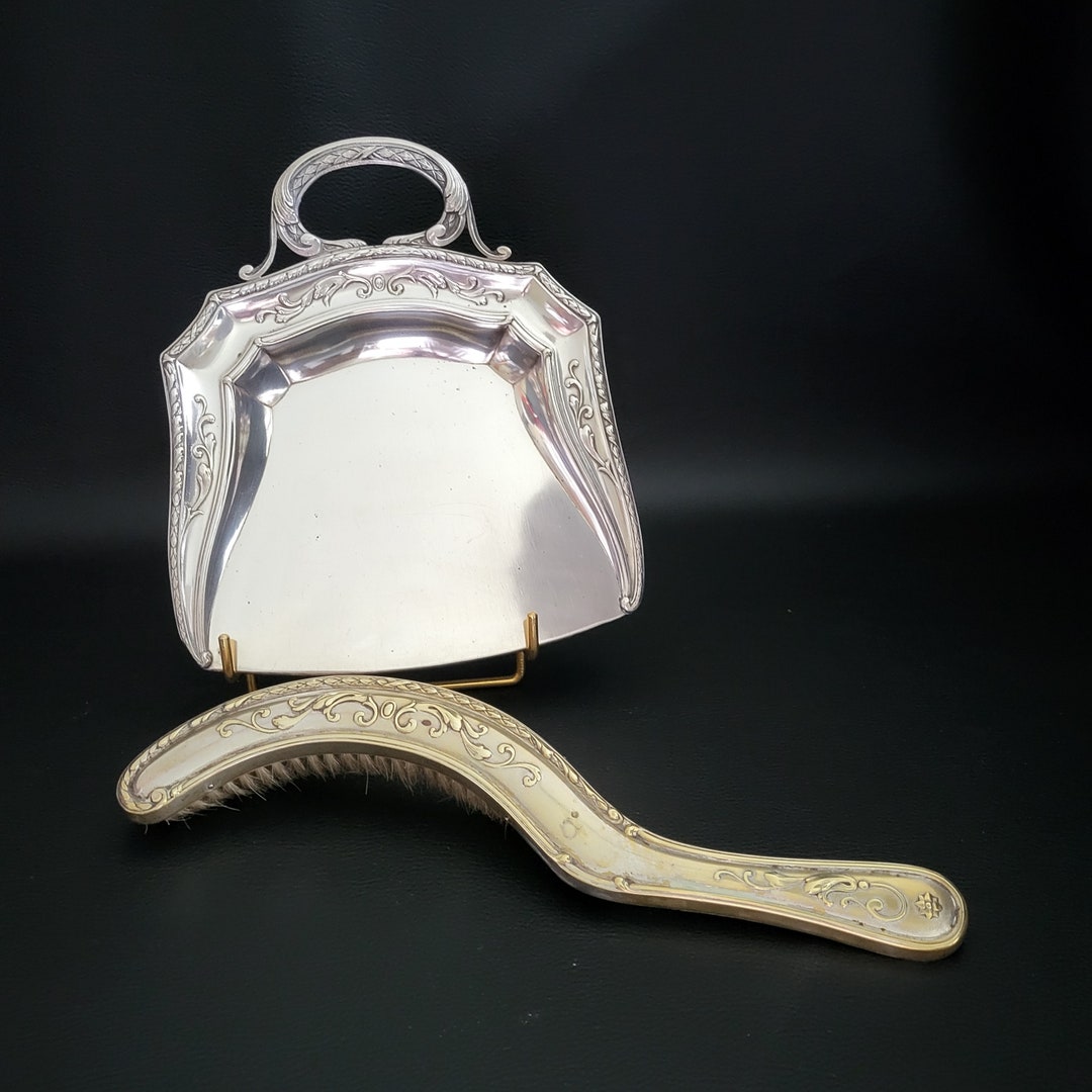 Dustpan and Tray Table Sweeper Crumb Collector Silent Butler Decorative ...