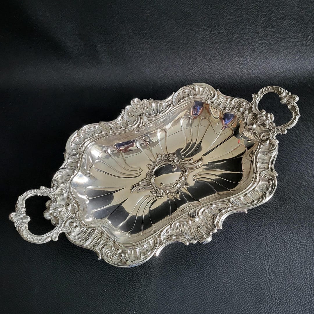 Rococo Epergne Large Dish Louis XV Dish Fruit Dish Silver Plated 2 ...