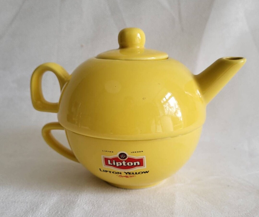 Lipton Yellow Teapot Single Teapot Advertising Item for Lipton Vintage ...