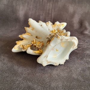 Wedding Vase Bride Vase White and Gold Porcelain Vase Church Altar Vase ...