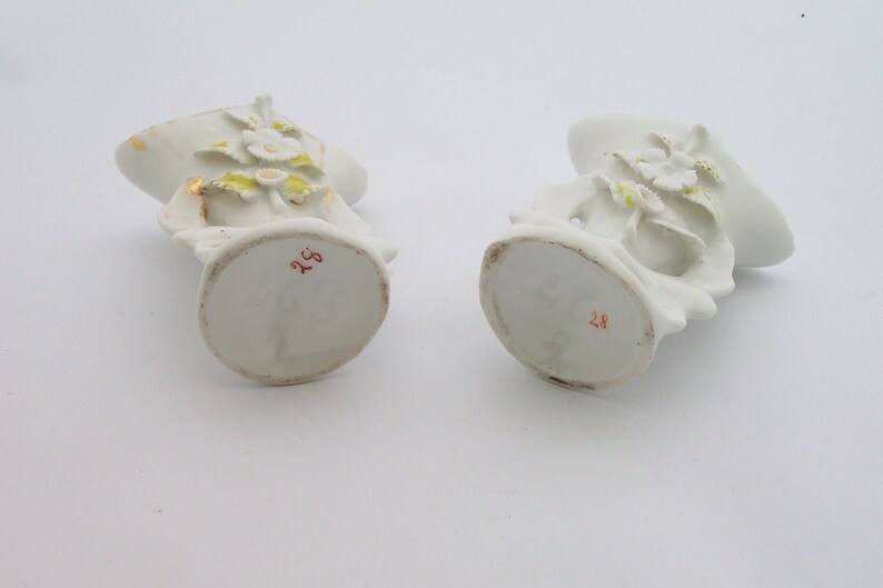 Pair of Wedding Vases Bride Vases White and Gold Porcelain | Etsy