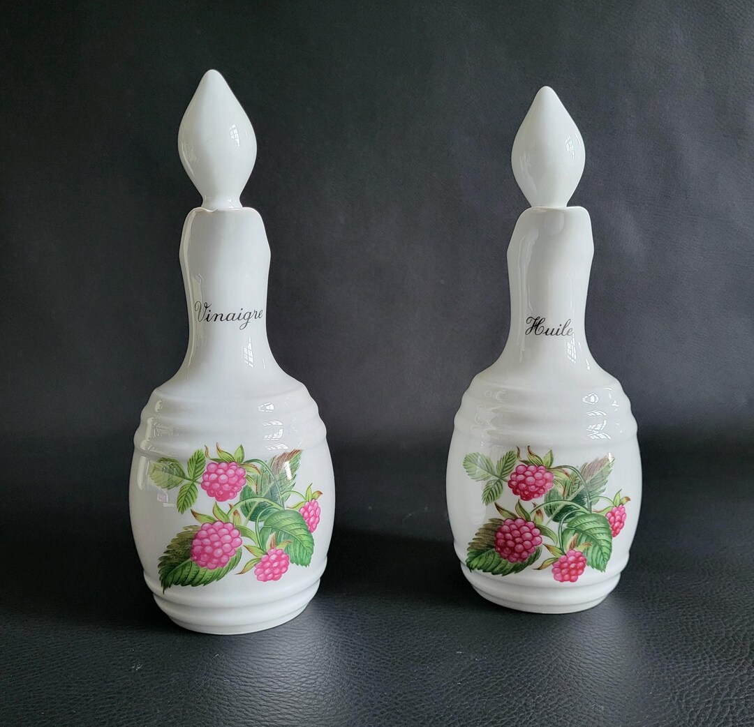 Oil and Vinegar "porcelaine De Paris" French China Vintage Cruet Set ...