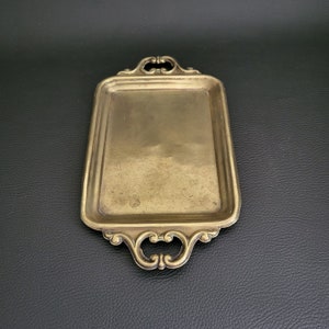 Calling Card Tray Brass Rectangular Tray for Mail, Letters, Business ...