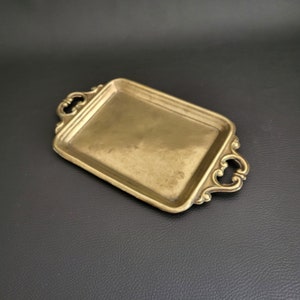 Calling Card Tray Brass Rectangular Tray for Mail, Letters, Business ...