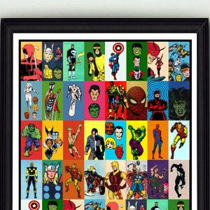 11x17 Marvel Comics Super Hero Collage Poster - Etsy